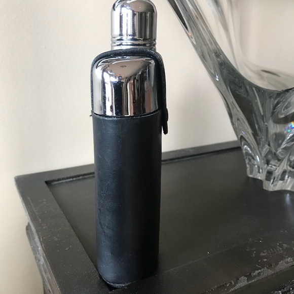 Dior | Accessories | Christian Dior Vintage Black Leather Flask | Poshmark